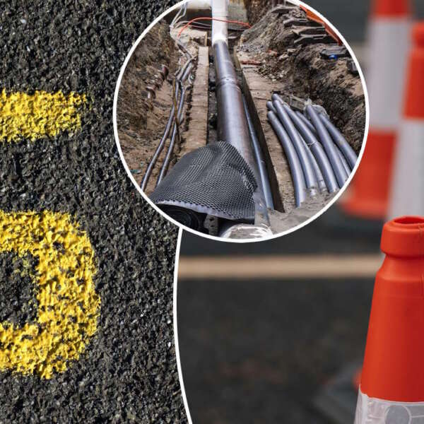 Markera ut ledningar och annat i marken genom utsättning